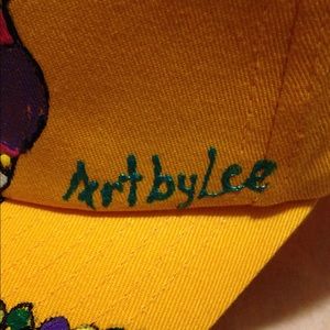 Art By Lee | Accessories | Hand Painted Sugar Skull Paisley Cap | Poshmark